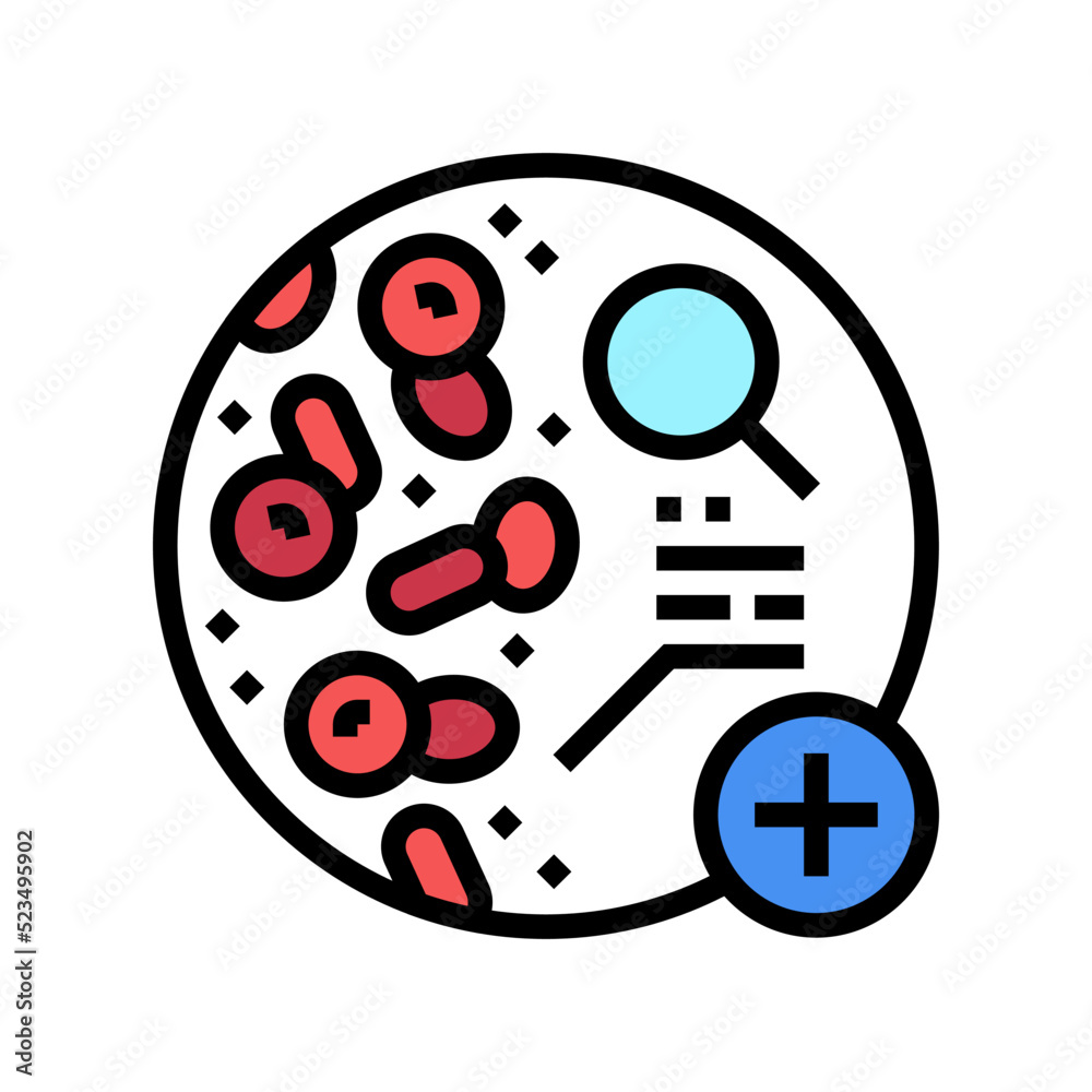 blood count health check color icon vector. blood count health check ...