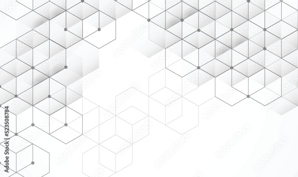 Abstract boxes background. Modern technology with square mesh ...