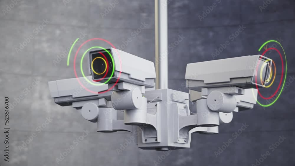 Security cameras scan the area with the help of artificial intelligence ...