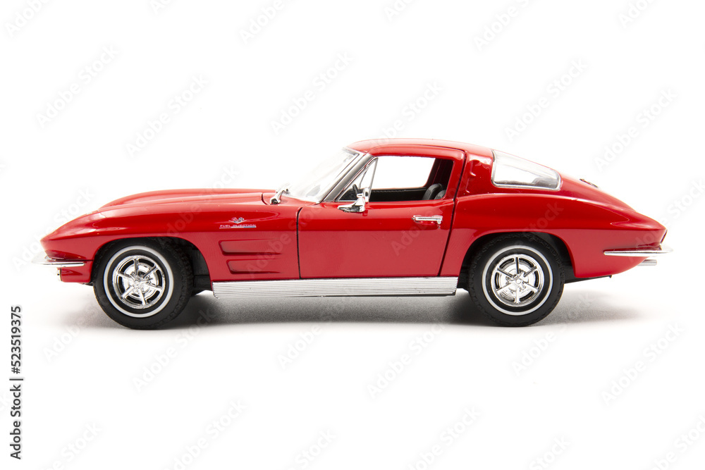 Chevrolet Corvette C2 1963 - 1-24 Scale Diecast Model Toy Car - side ...