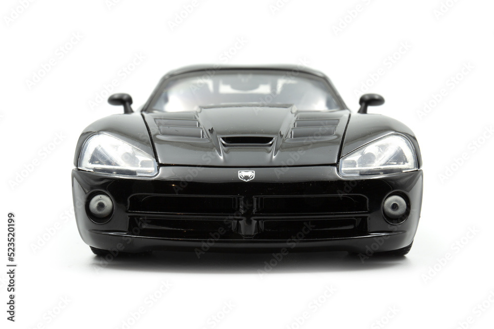 Dodge Viper SRT 10 - 1-24 Scale Diecast Model Toy Car - front view - on ...