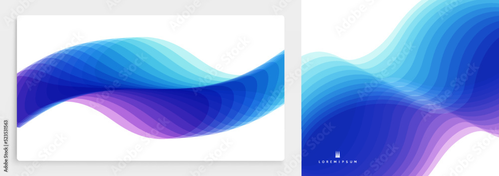 Abstract wavy background with dynamic effect. Modern screen design for ...