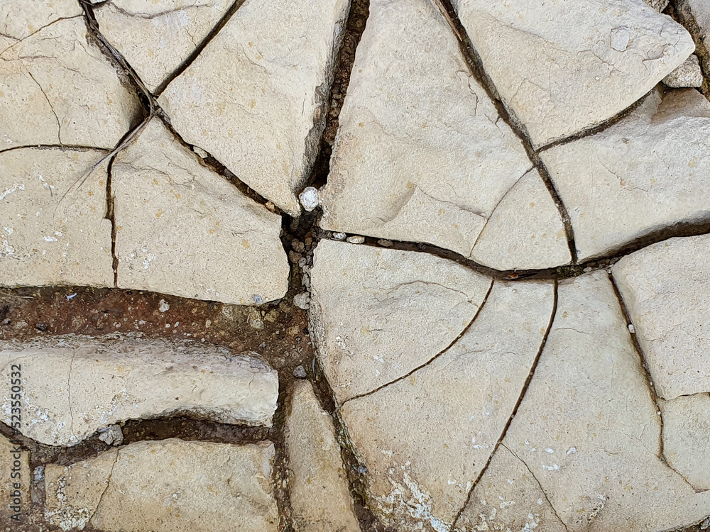 Textura de suelo cuarteado por la falta de agua en tiempos de sequía ...