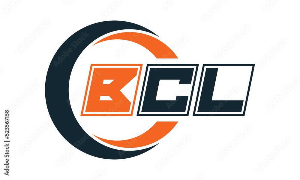 BCL three-letter circle logo design. custom font logo vector template ...