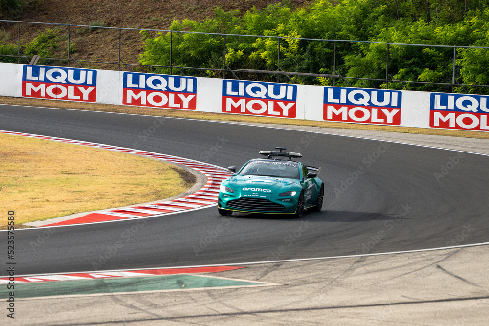 2022 Formula 1 Car at the Hungarian Grand Prix Race - FIA Aston Martin ...