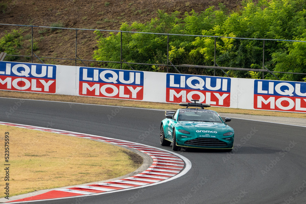 2022 Formula 1 Car at the Hungarian Grand Prix Race - FIA Aston Martin ...