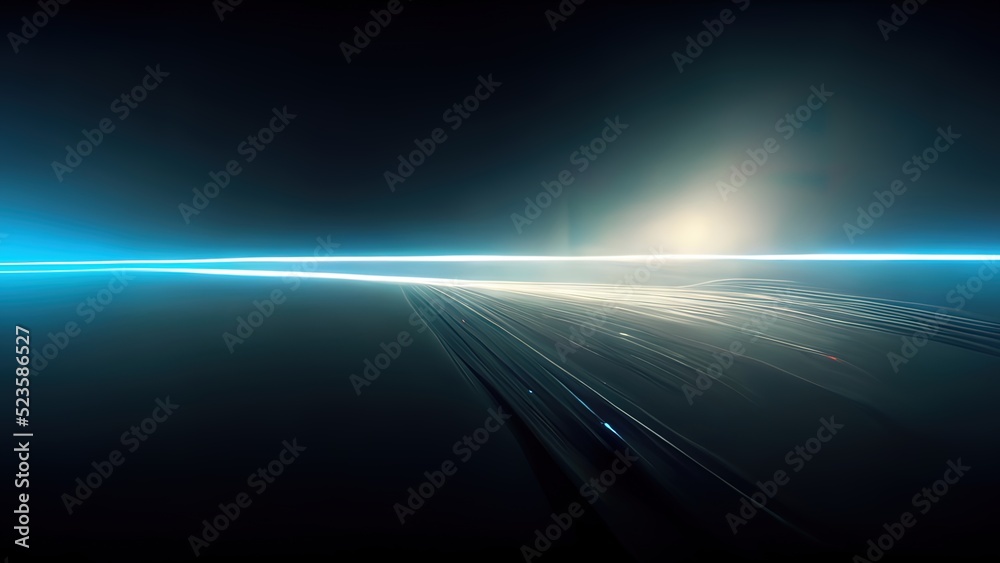 Speed of light, abstract space travel, motion fast, blur, moving ...
