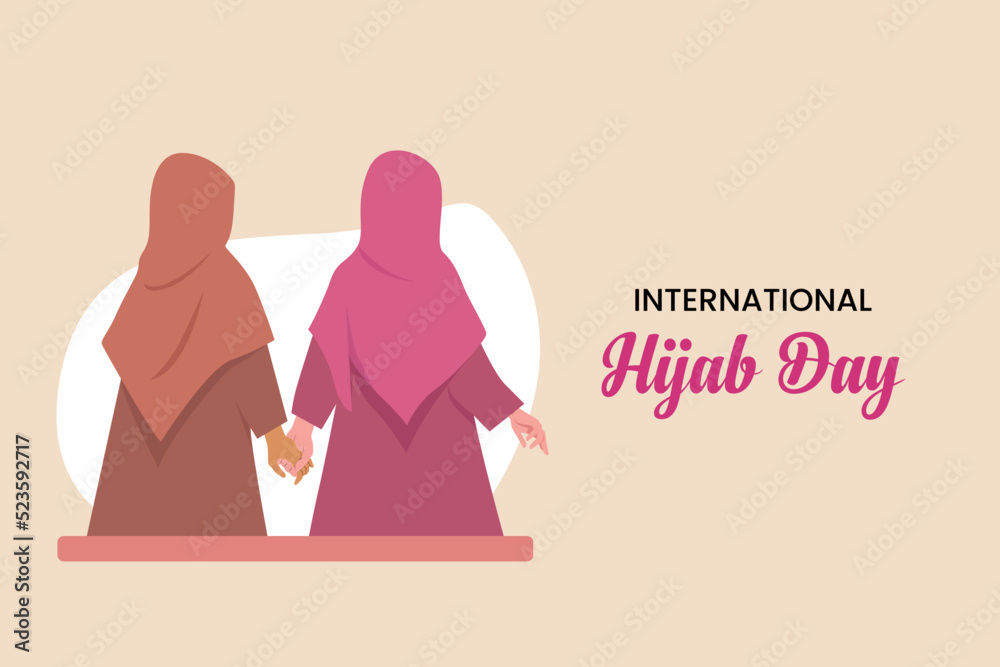 Single one line drawing world hijab day good for world hijab day ...