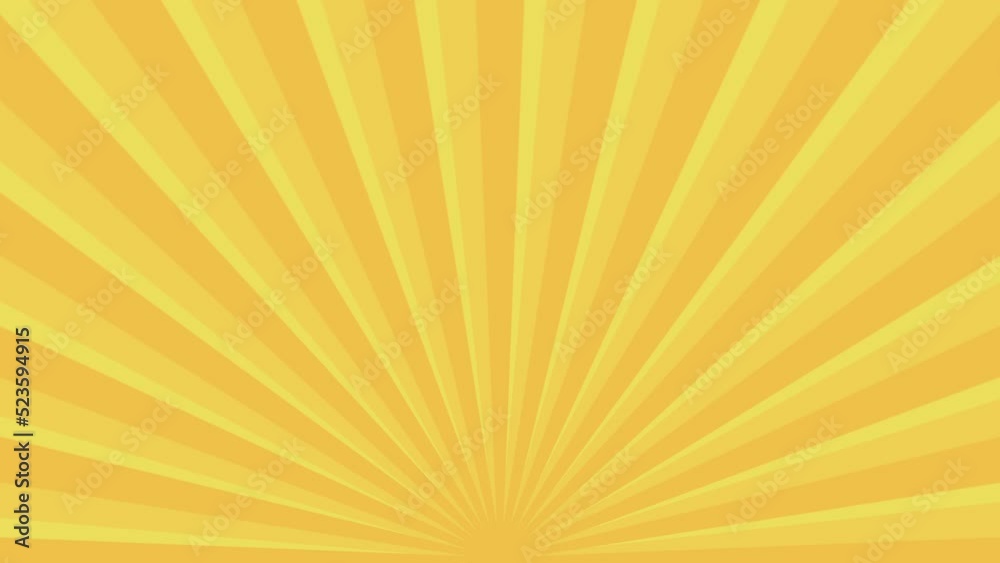 Vidéo Stock Retro Honey Yellow Sunburst Stripes Background Animation ...