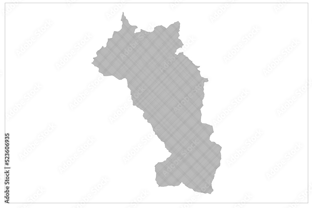 Paro state of Bhutan Vector map illustration on white background ...