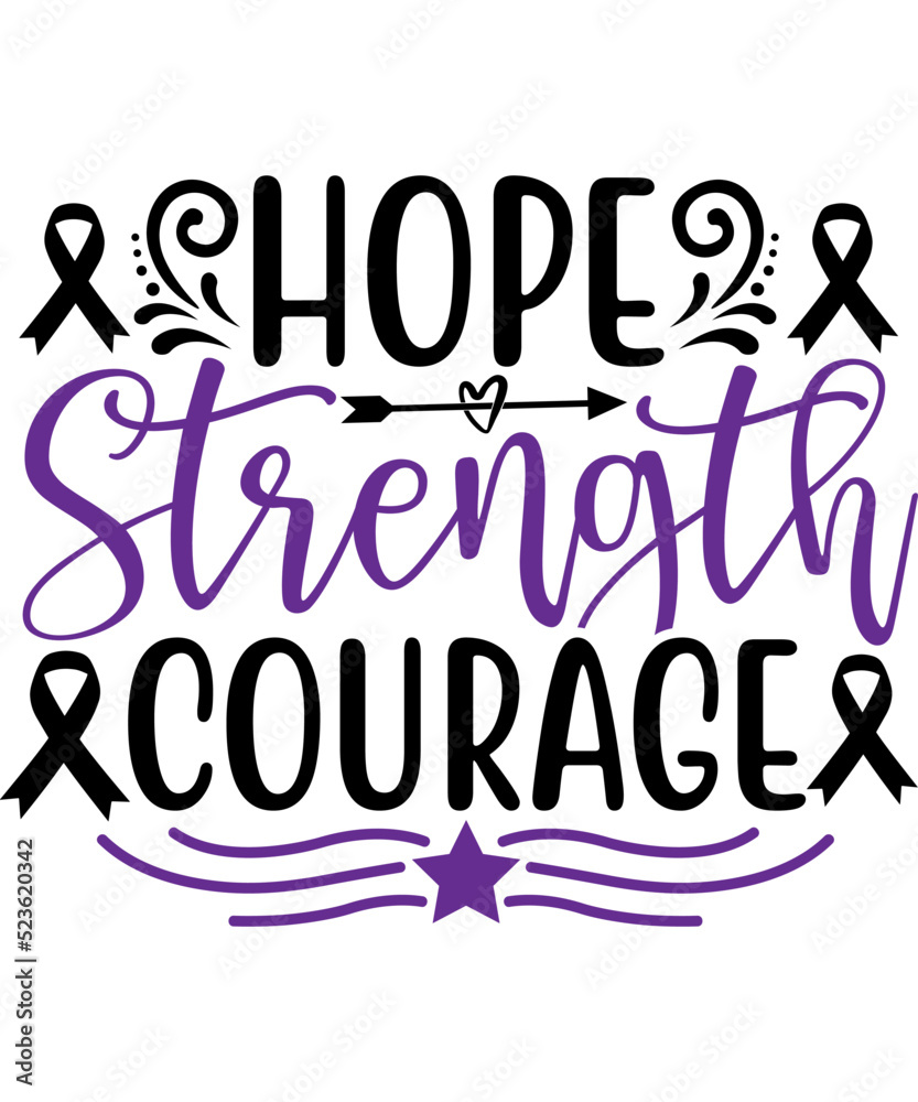 Hope strength courage SVG, crown's disease, cron's disease SVG, cron's ...