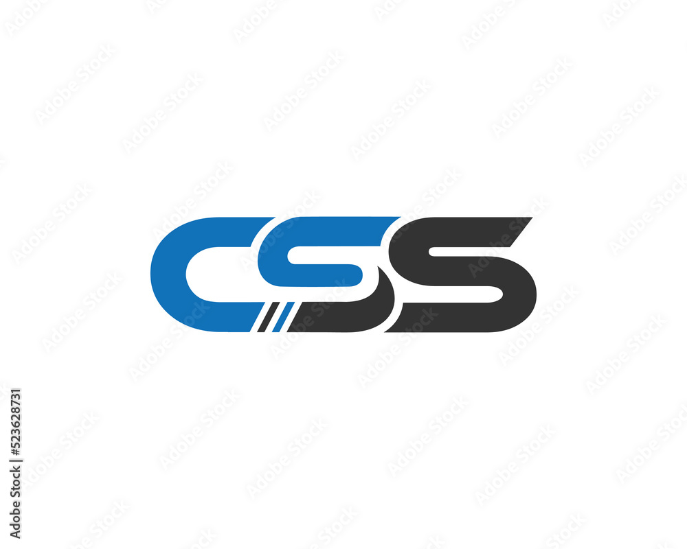 CSS Letters Logo Icon Design Creative Trendy Vector illustration. Stock ...