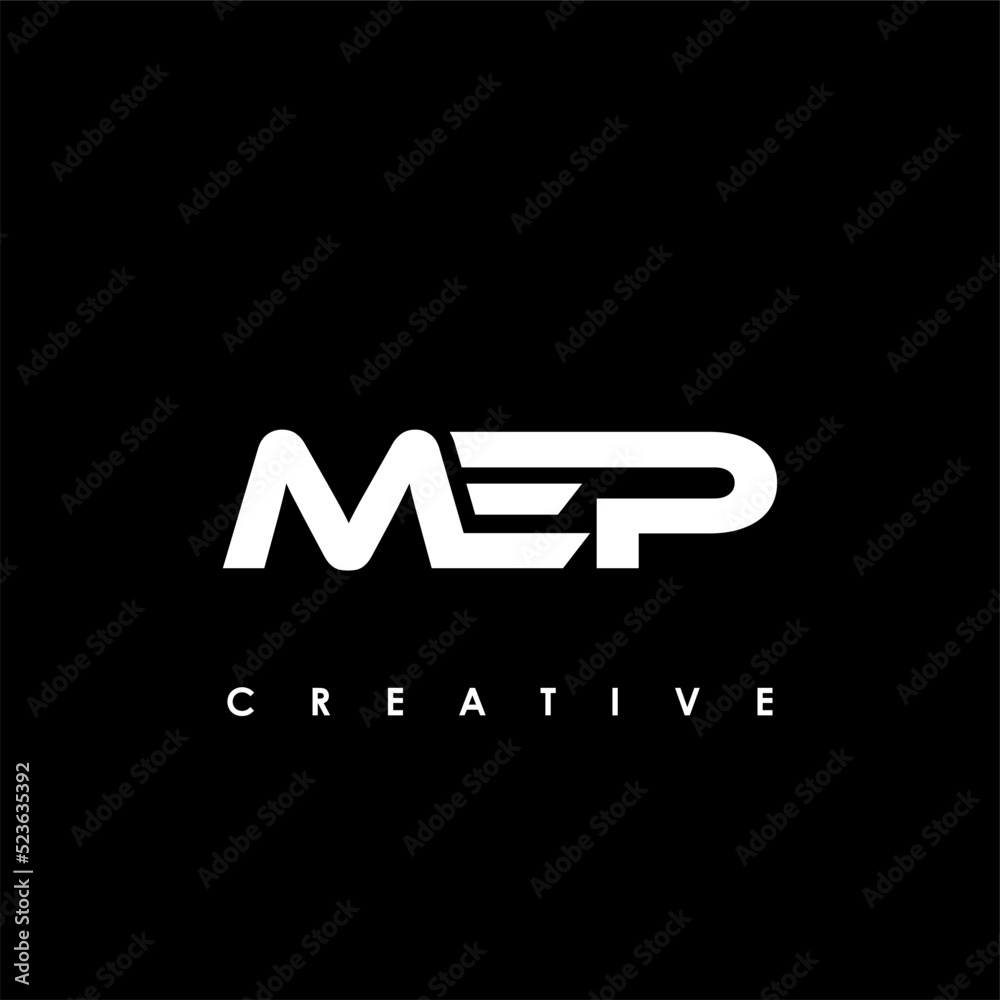 MEP Letter Initial Logo Design Template Vector Illustration Stock ...
