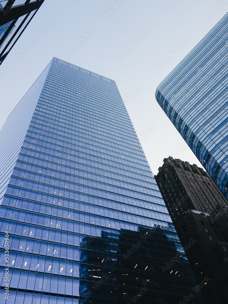 Modern architecture high rise towers or business office buildings in ...