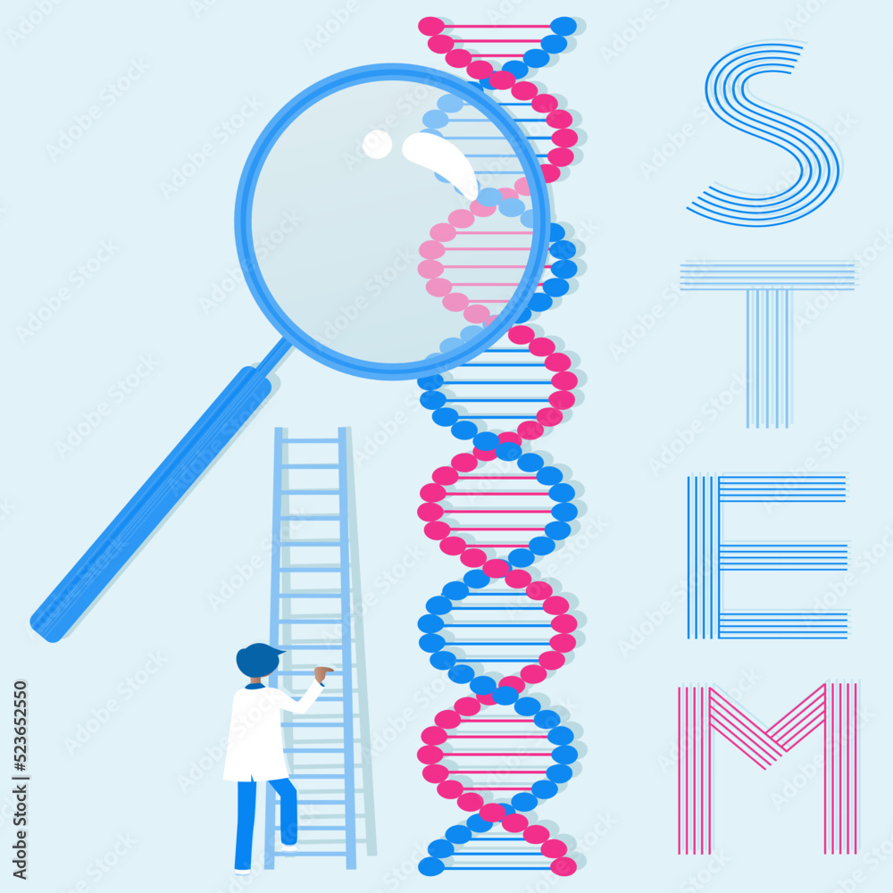 STEM education promotional vector illustration Stock Vector | Adobe Stock