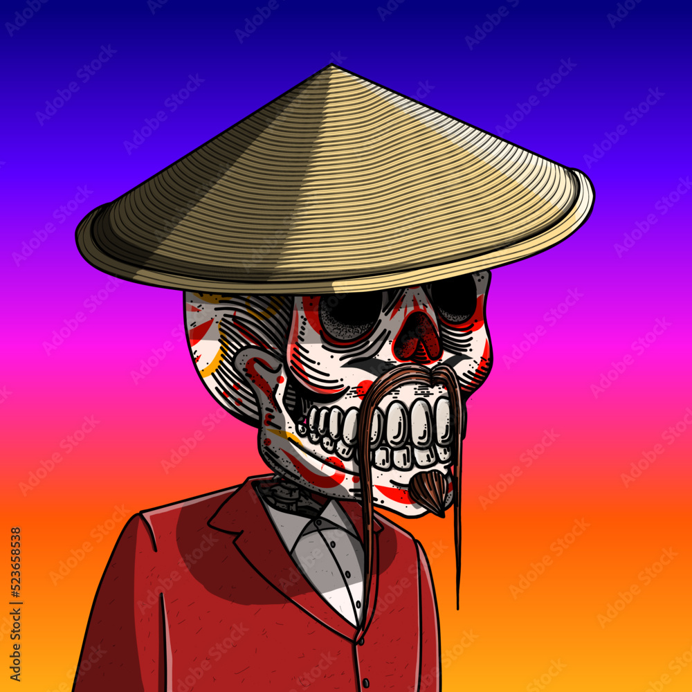 Calavera mexicana con personalidad única. inspirada en la cultura ...