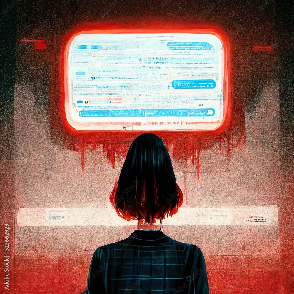 Cyber bullying concept, rumors, discredit, bullying, insult, racist ...