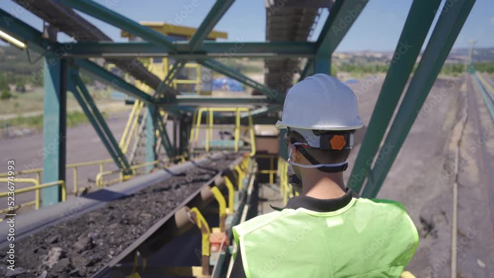 Coal loading process in the Thermal Power Plant. The power plant ...