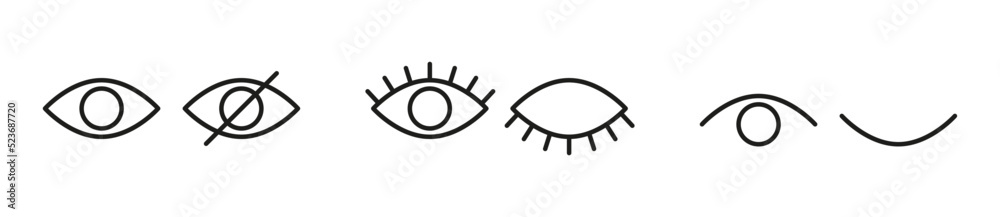 Password hidding icons set. Icons for data privacy and sensitive ... Password hidding icons set. Icons for data privacy and sensitive ...