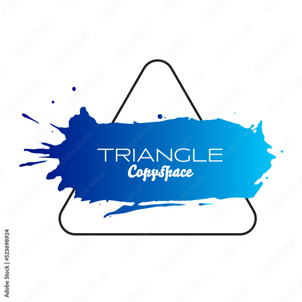 Colorful Gradient ink strokes for graphic design elements, copy space ...