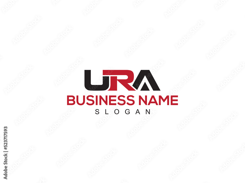 Vecteur Stock Simple URA Logo Letter, Initial ura Logo Icon Vector ...