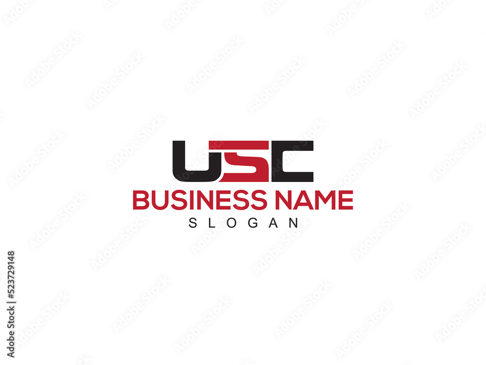 Classic USC Logo Letter, Colorful usc Logo Icon Design With Three ...