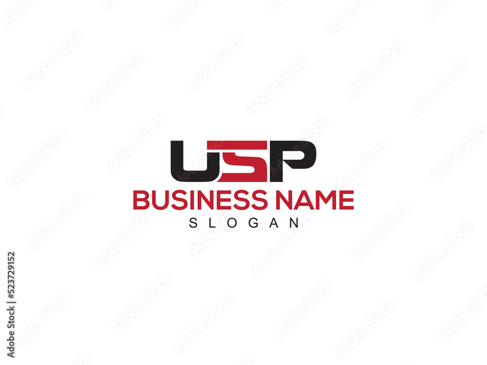 Vecteur Stock Classic USP Logo Letter, Colorful usp Logo Icon Design ...