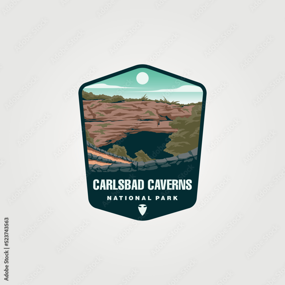 vector of carlsbad caverns logo symbol illustration design, united ...