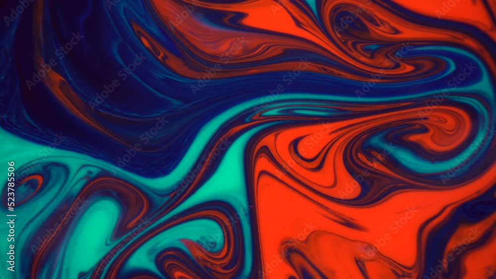 Colorful abstract composition. Colorful blend of colors in dynamic flow ...