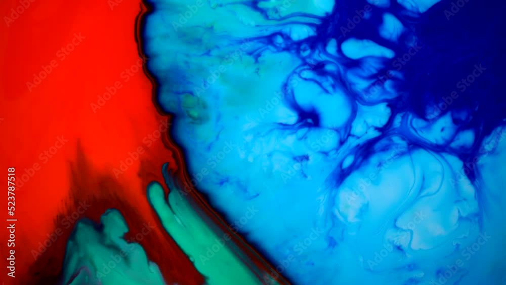 Colorful abstract composition. Colorful blend of colors in dynamic flow ...