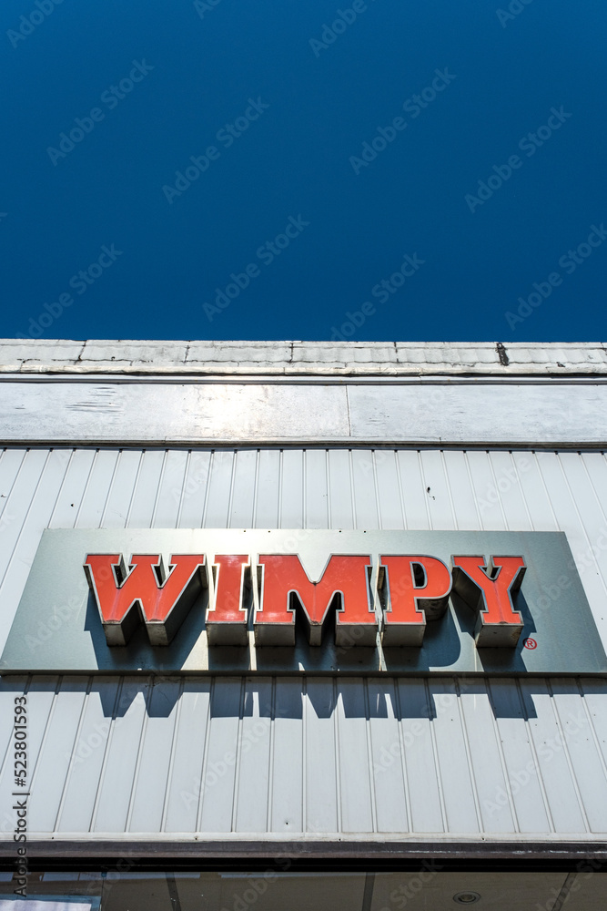 Wimpy Fast Food High Street Retail Burger Chain Logo Stock Photo ...