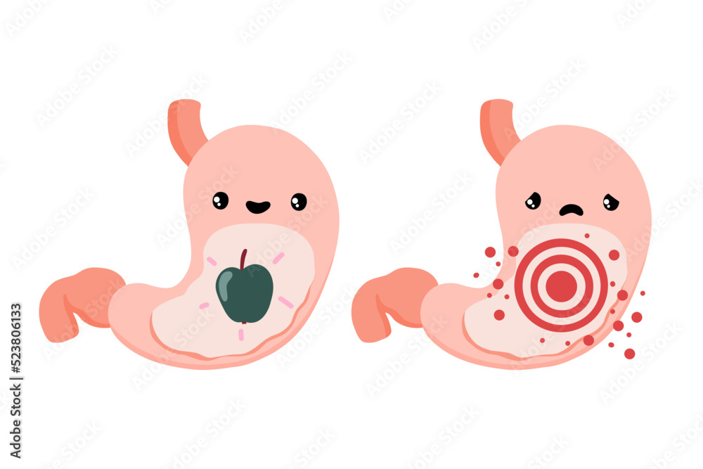 Stomach Acid Cartoon