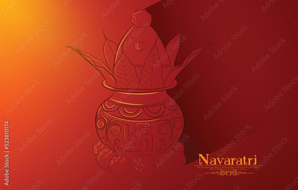 Happy Durga Puja Subh Navratri, Garba Night poster for Navratri ...