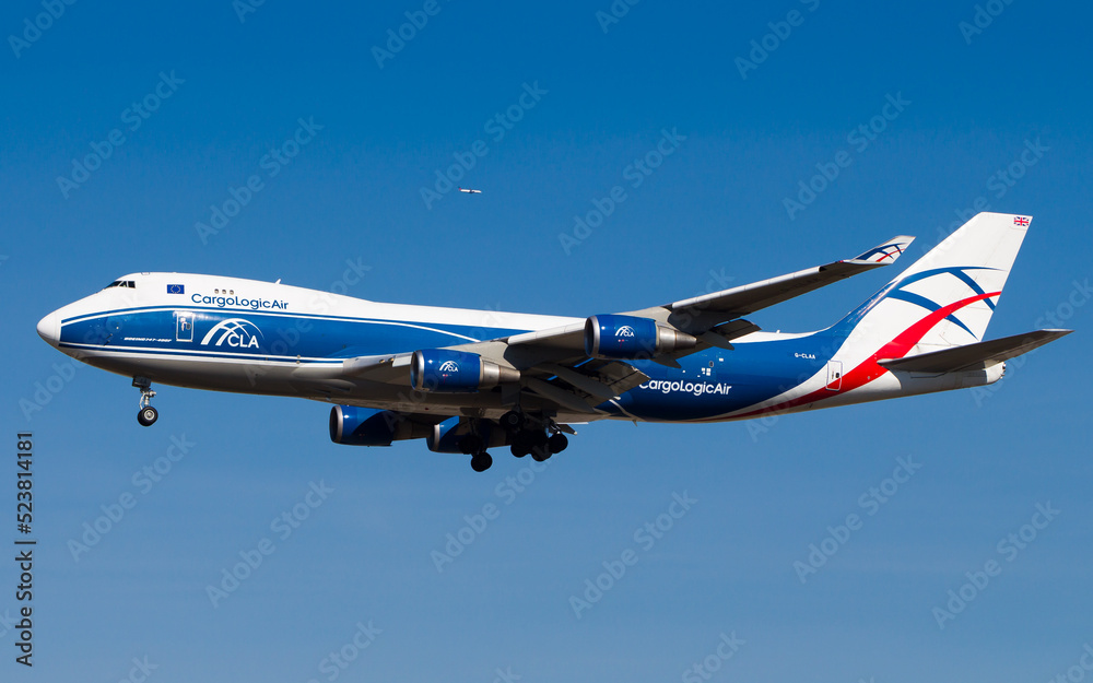 CargoLogicAir Boeing 747-400 Freighter (Boeing 747-446FSCD) Stock Photo | Adobe Stock