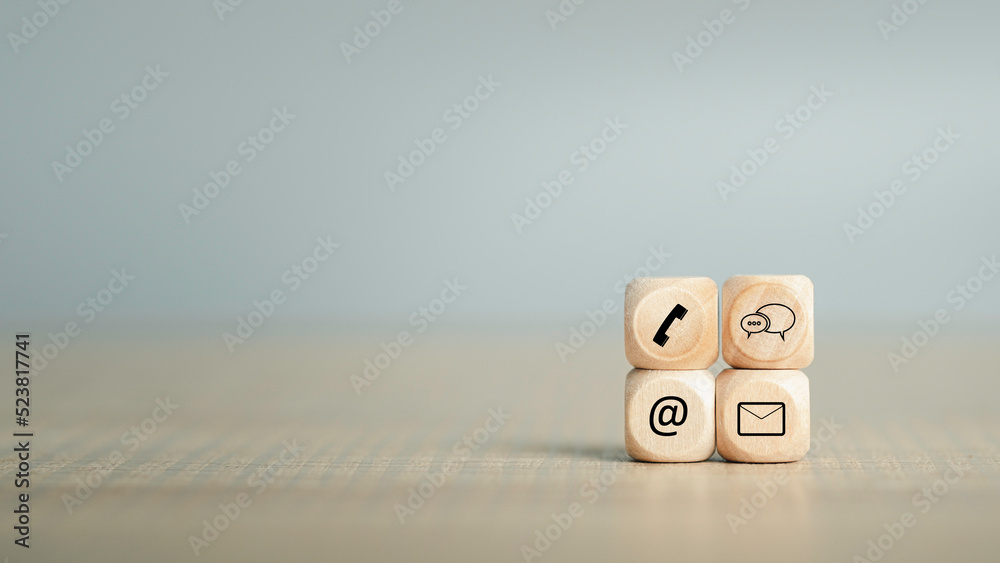Contact us service support or e-mail marketing concept. Hotline people ...