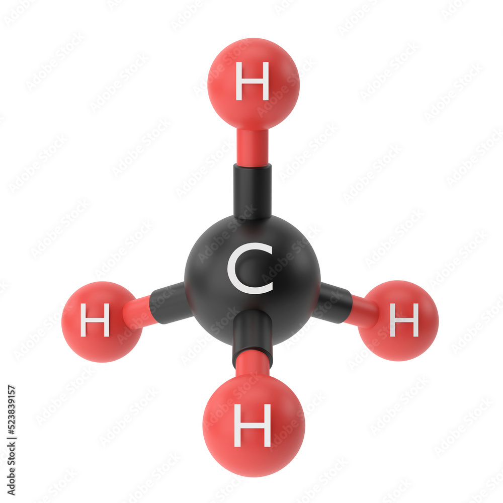CH4 , Methane chemical formula. 3D chemical structure. Stock ... CH4 , Methane chemical formula. 3D chemical structure. Stock ...