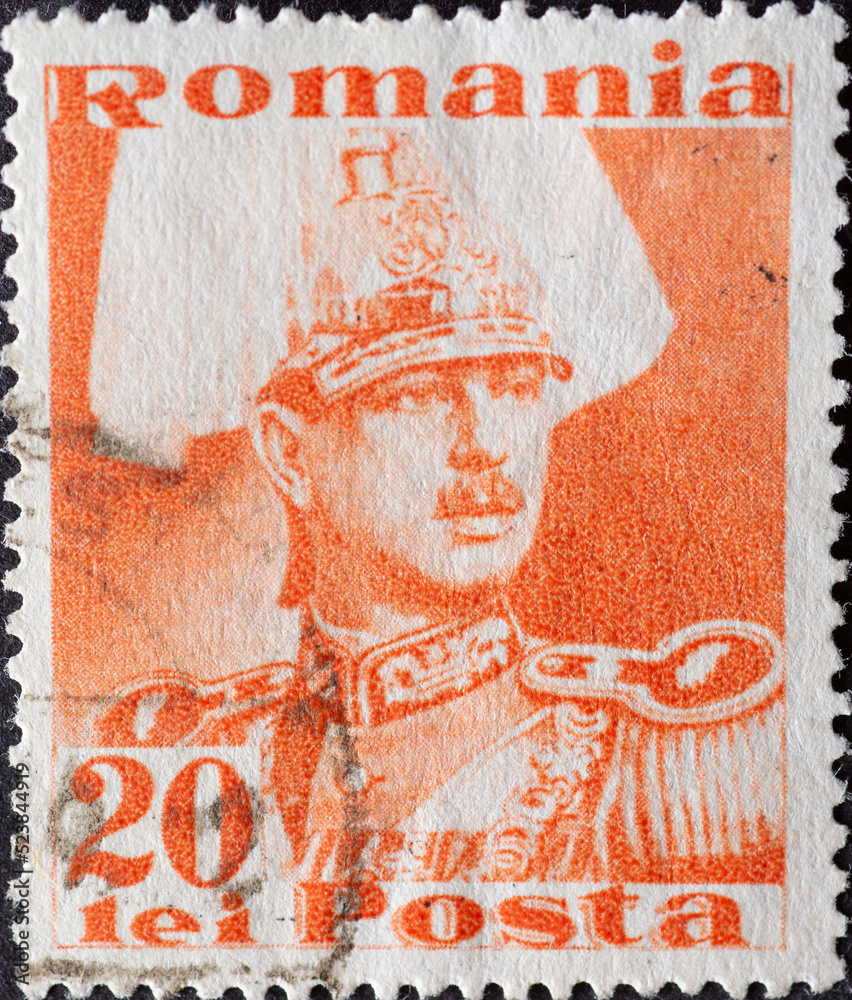 ROMANIA - CIRCA 1940: a postage stamp from Romania , showing a portrait ...
