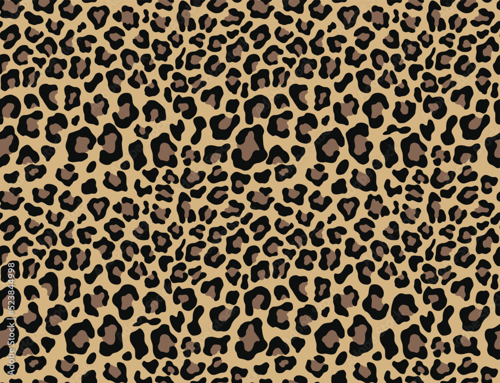 Leopard seamless print for clothes, paper, fabric. Trendy urban design ...