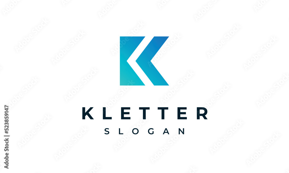 Simple Letter K Logo - Modern Vector Symbol Stock Vector | Adobe Stock