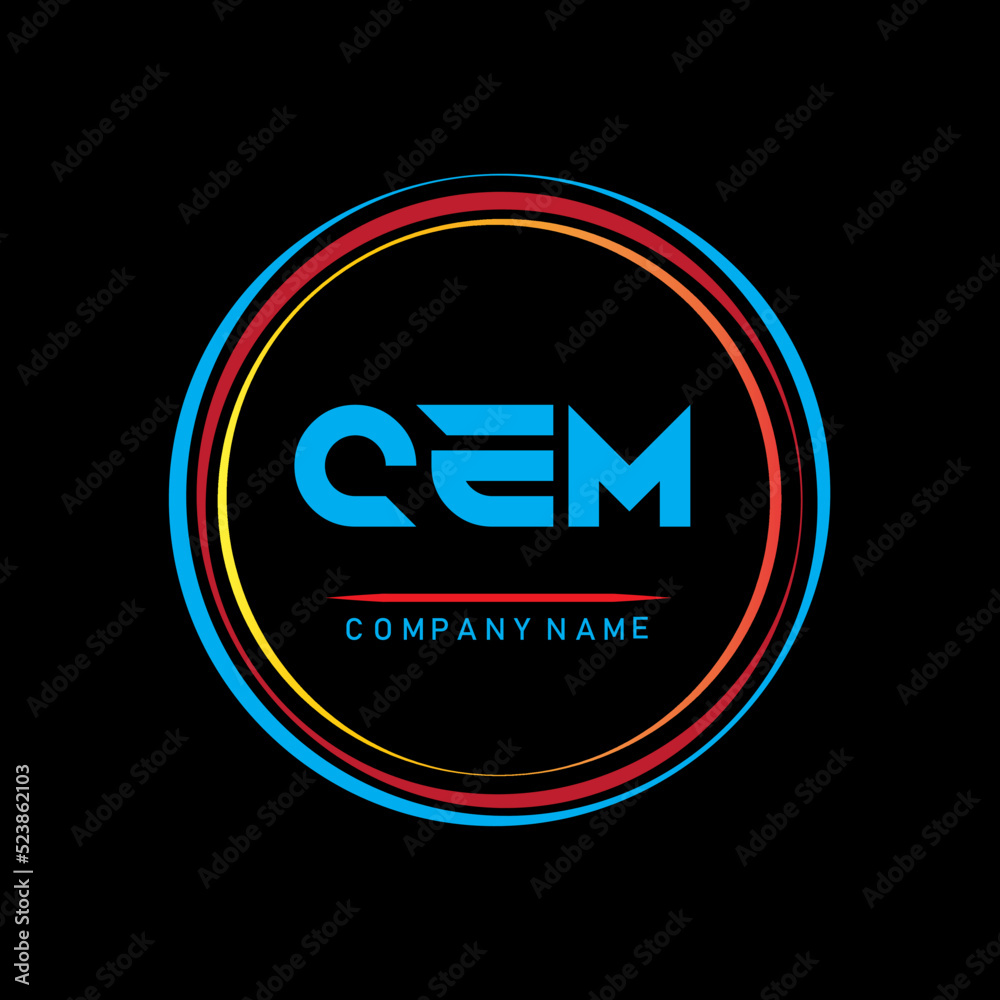 CEM simple logo for company,CEM t-shairt logo design,CEM letter logo ...