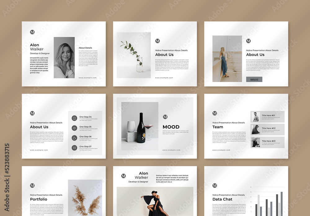 Mood Landscape Layout Stock Template | Adobe Stock