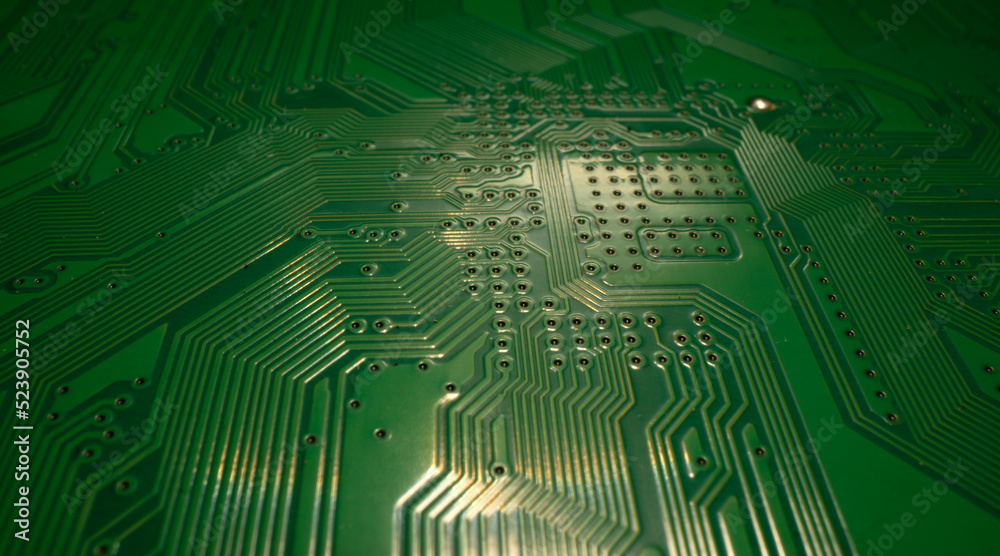 Electronic circuit board technology background. Electronic plate ...
