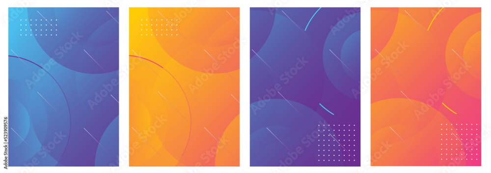 Abstract modern gradient flowing geometric pattern background texture ...