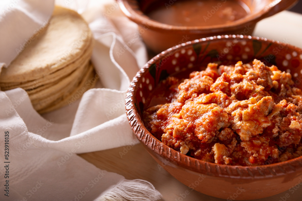 Machaca con Huevo. "shredded with eggs". Shredded dry beef scrambled ...