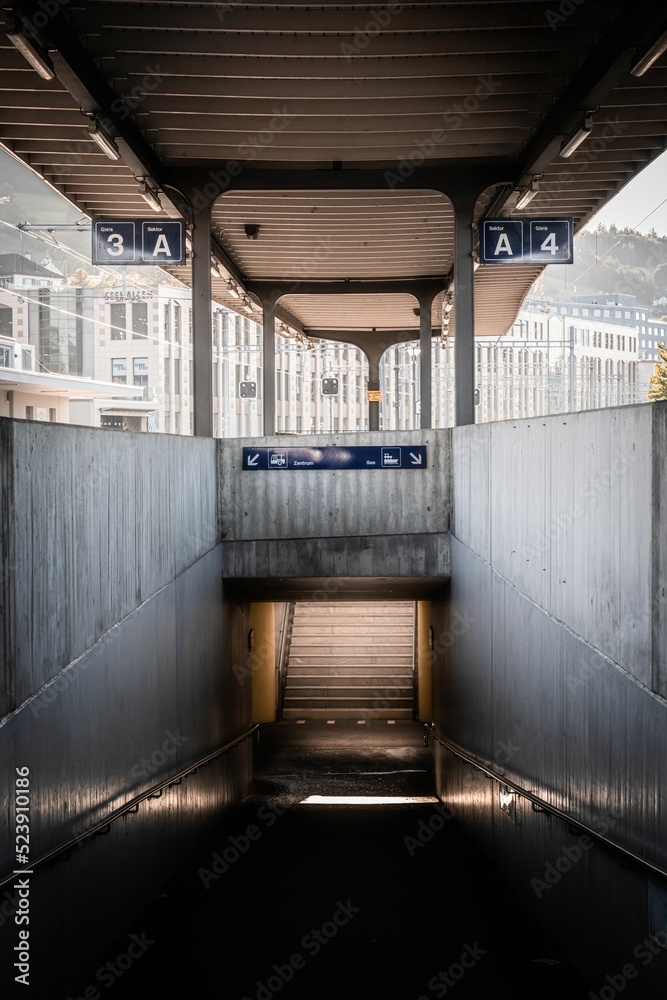 Train station underpass Stock Photo | Adobe Stock
