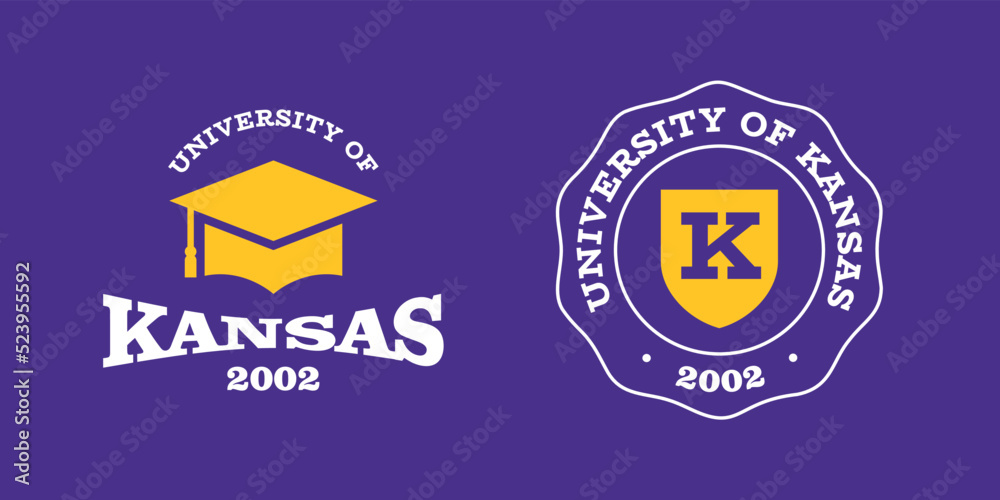 Kansas slogan typography graphics for t-shirt. University print and ...
