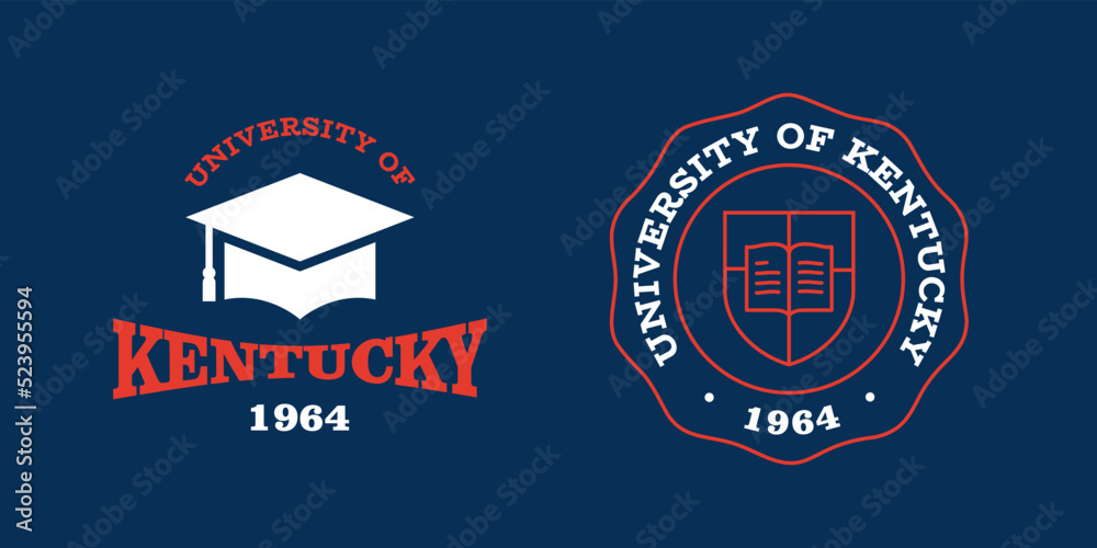 Stockvector Kentucky slogan typography graphics for t-shirt. University ...