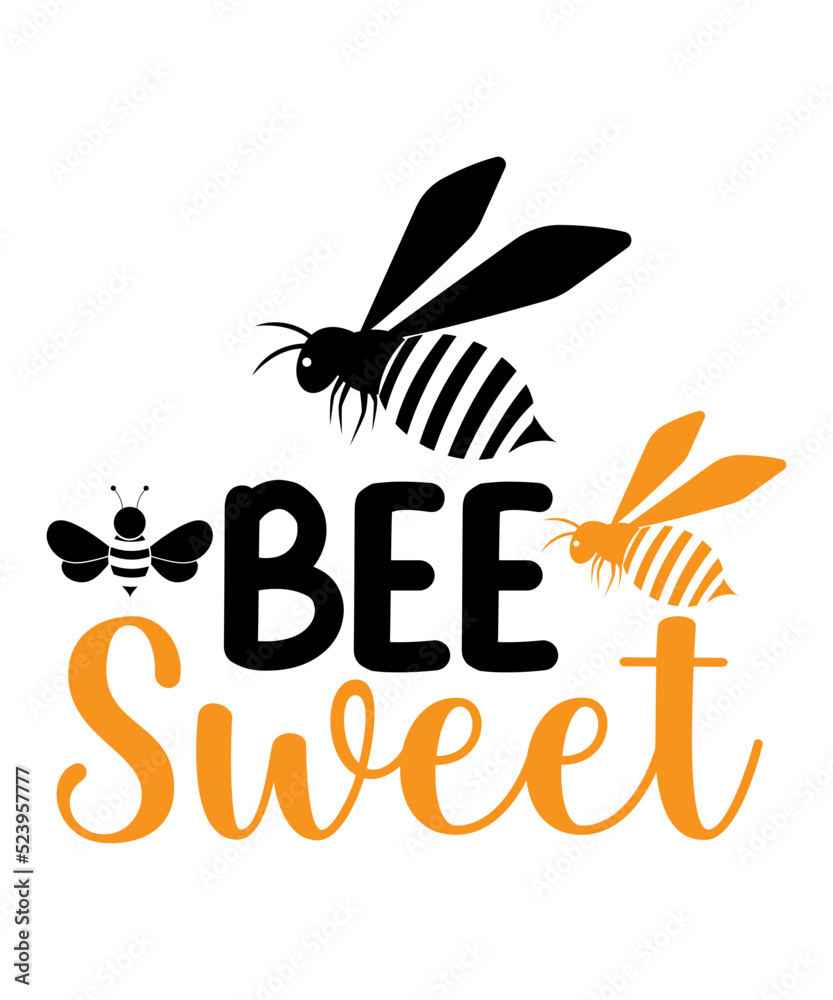 Bee Bundle SVG, Honey Bee SVG, Stock Vector | Adobe Stock