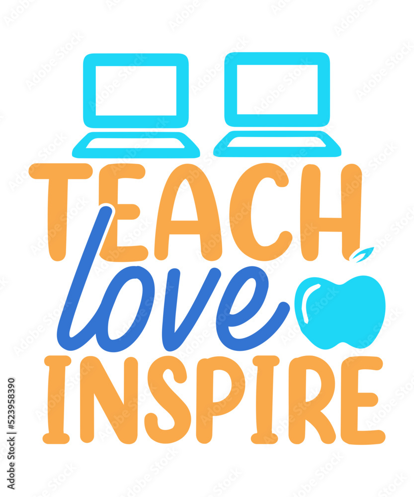 Plakat Teacher Svg Bundle, Teacher Quote Svg, School Svg, Teacher Life ...