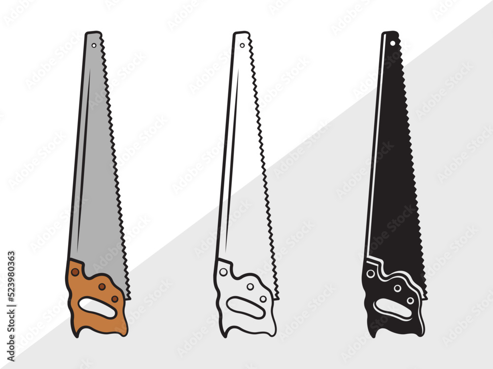 Hand Saw Clipart SVG | Meat Hand Saws Svg | Lumberjack Saw Svg ...